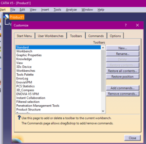 Customizing toolbars | Global Vision Technology, Inc.